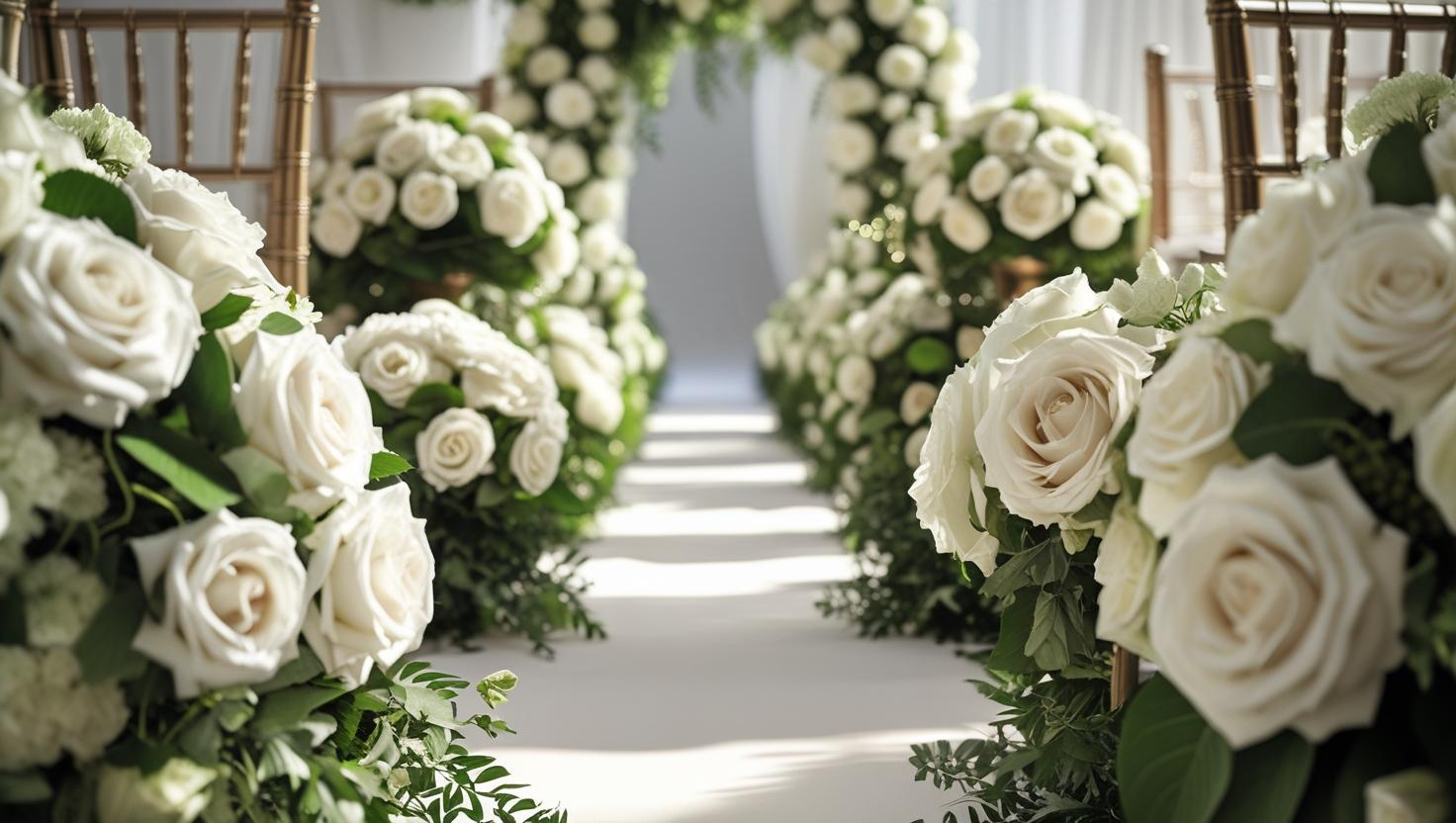 18 Stunning Wedding Aisle Flower Ideas That Never Go Out of Style ...