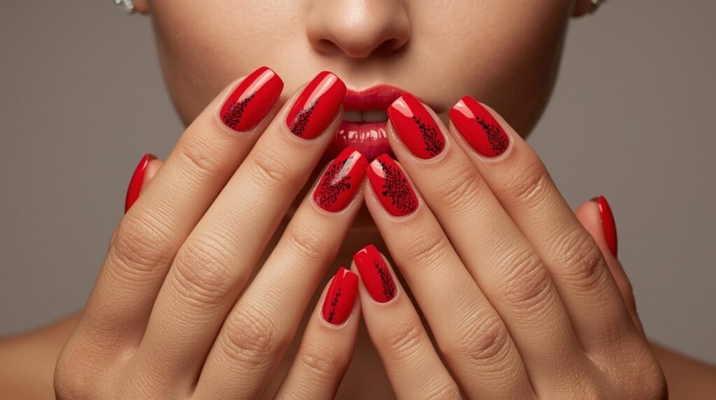 17 Bold Red Nail Designs for a Striking Look – MaximLook.com | Luxury ...